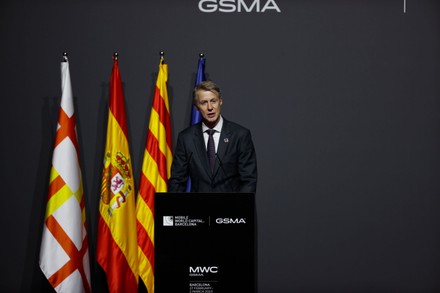 Ceo Gsma Mats Granryd Delivers Speech Editorial Stock Photo - Stock ...