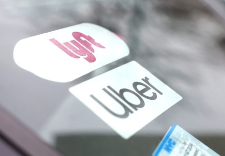 Lyft Uber Brand Logos Dashboard Cars Editorial Stock Photo - Stock ...