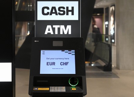 Cash Exchange Machine Euro Swiss Franc Editorial Stock Photo - Stock ...