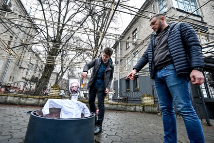 Two Men Set Effigy Featuring Photo Editorial Stock Photo - Stock Image ...