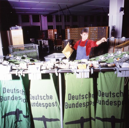 Manual Sorting Worker Post Office Dortmund Editorial Stock Photo ...