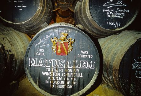 Old Sherry Barrel Signature Winston Churchill Editorial Stock Photo ...