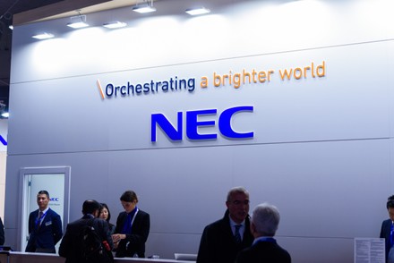 Nec Company Logo Seen During First Editorial Stock Photo - Stock Image | Shutterstock