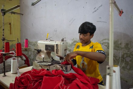Teenage Boy Working Local Garment Factory Editorial Stock Photo - Stock ...