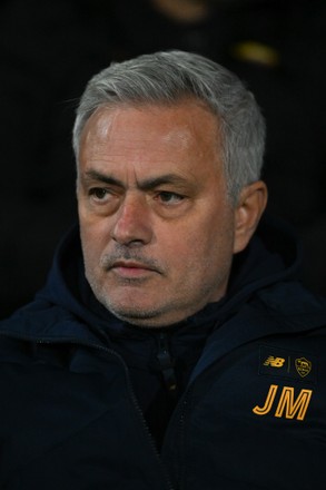 Coach Jose Mourinho Roma During Italian Editorial Stock Photo - Stock ...