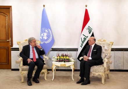 Iraqi Foreign Minister Fuad Hussein R Editorial Stock Photo - Stock ...
