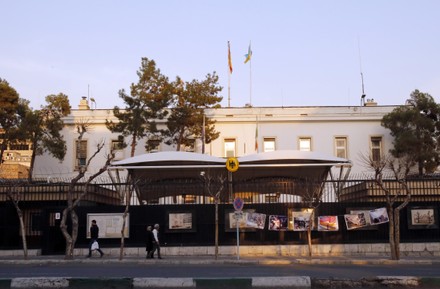 People Walk Past German Embassy Tehran Editorial Stock Photo - Stock ...
