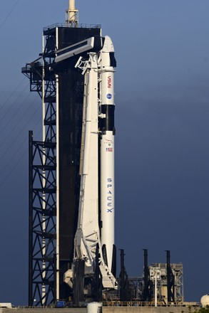 Spacex Falcon 9 Rocket Stands On Editorial Stock Photo - Stock Image ...