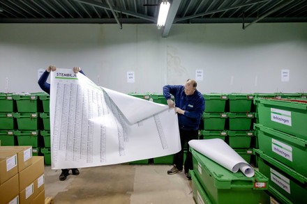 Workers Prepare Electoral Materials Hall Hague Editorial Stock Photo ...