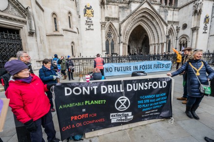 Stop Drilling Protest Royal Courts Justice Editorial Stock Photo ...