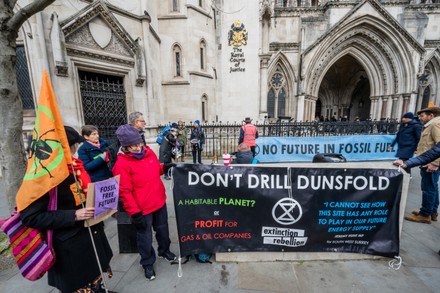 Stop Drilling Protest Royal Courts Justice Editorial Stock Photo ...