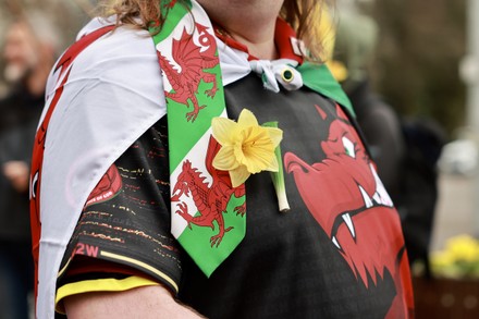 Participant Seen Draped Welsh Flag Wearing Editorial Stock Photo ...