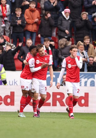Jordan Hugill Rotherham United Celebrates His Editorial Stock Photo ...