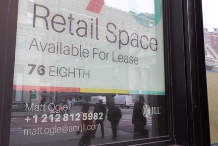 Retail Space Available Lease New York Editorial Stock Photo - Stock ...