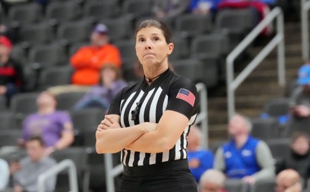 Referee Amy Bonner Looks Around During Editorial Stock Photo - Stock ...