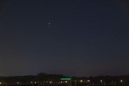 Jupiter Venus Create Spectacle View They Editorial Stock Photo - Stock ...