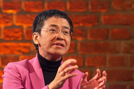 Maria Resa Nobel Peace Prizewinning Journalist Editorial Stock Photo ...