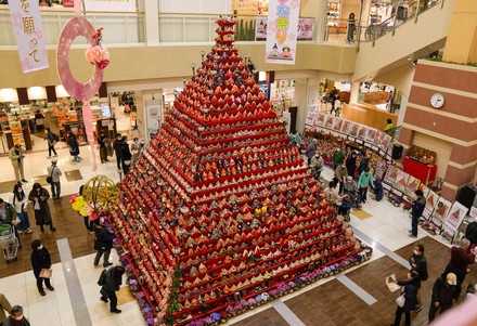 Visitors Look Pyramid Hinamatsuri Dolls Displayed Editorial Stock Photo ...