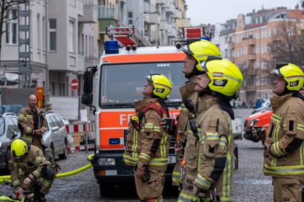 Even Hours After Roof Truss Fire Editorial Stock Photo - Stock Image ...