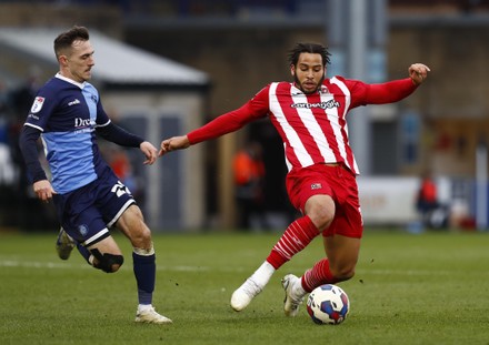 Exeter City Player Sam Nombe Evades Editorial Stock Photo - Stock Image ...