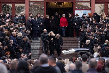 Relatives Mourn During Funeral Procession Athina Editorial Stock Photo ...