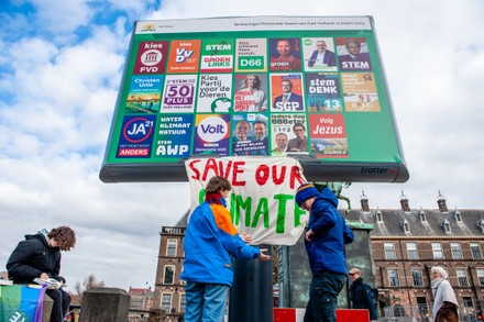 Two Activists Seen Hanging Banner Over Editorial Stock Photo - Stock ...