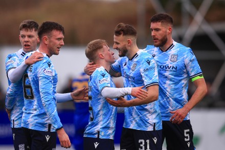 Lyall Cameron Dundee Congratulated After Scoring Editorial Stock Photo ...