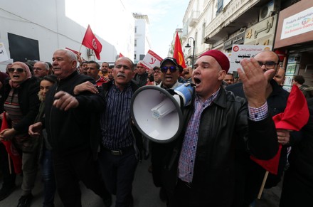 Members Tunisian General Labor Union Ugtt Editorial Stock Photo - Stock ...