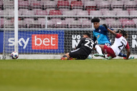 Northampton Town Midfielder Ali Koiki 14 Editorial Stock Photo - Stock ...