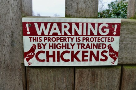 Warning This Property Protect By Highly Editorial Stock Photo - Stock ...