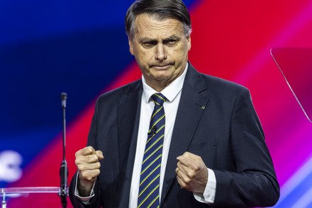 Former President Brazil Jair Bolsonaro Speaks Editorial Stock Photo ...