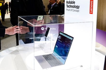 Rollable Screen Laptop Concept Personal Computer Editorial Stock Photo ...