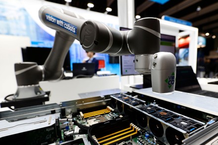 Robotic Arm Artificial Intelligence Scanning Computer Editorial Stock ...