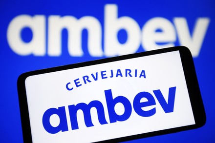 This Photo Illustration Ambev Sa Logo Editorial Stock Photo - Stock ...