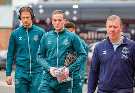 Jordan Pickford 1 Everton Arrives Stadium Editorial Stock Photo - Stock ...
