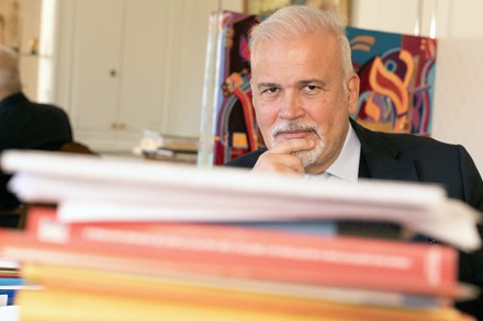 Lawyer Philippe De Veulle Poses During Editorial Stock Photo - Stock ...