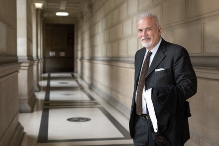 Lawyer Philippe De Veulle Poses During Editorial Stock Photo - Stock ...