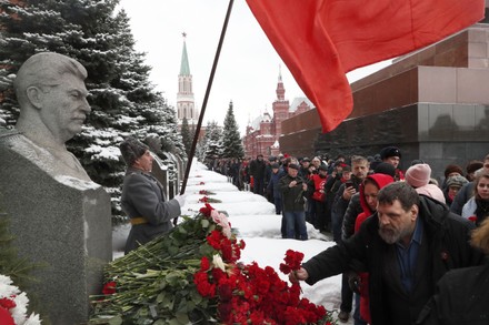 Communist Party Supporters Take Part Wreath Editorial Stock Photo ...