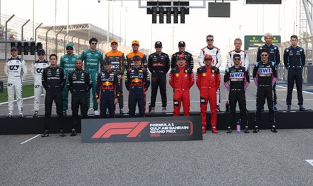 Drivers Pose Family Photo Ahead Formula Editorial Stock Photo - Stock ...