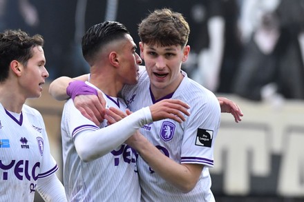 Beerschots Players Celebrate After Scoring During Editorial Stock Photo ...