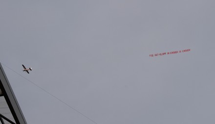 Plane Displaying Message Flies Over Anfield Editorial Stock Photo ...