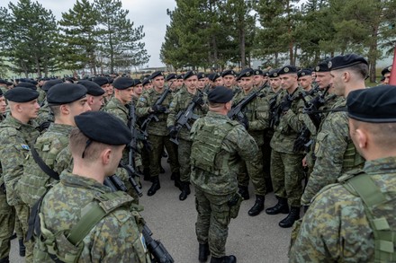 Members Kosovo Security Force Gathered Around Editorial Stock Photo ...