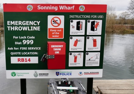 Emergency Throw Line Installed By Popular Editorial Stock Photo - Stock ...