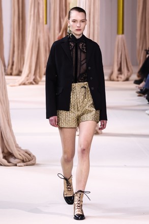 Model Presents Creation Fallwinter 202324 Womenswear Editorial Stock ...