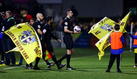 Referee Tom Reeves Leads Out Teams Editorial Stock Photo - Stock Image ...