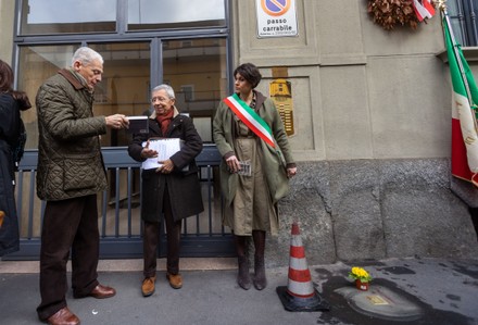 Milan Italy News Laying Stumbling Block Editorial Stock Photo - Stock ...