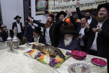 Ultra Orthodox Jews Dance Around Table Editorial Stock Photo - Stock ...
