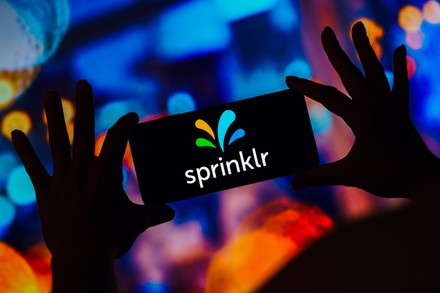 This Photo Illustration Sprinklr Logo Seen Editorial Stock Photo ...