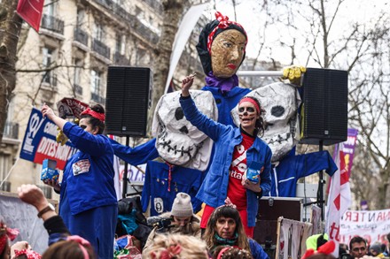 French Activists Attac Organisation Demonstrate During Editorial Stock ...