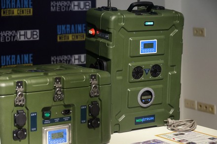 Portable Military Battery Stations On Display Editorial Stock Photo ...